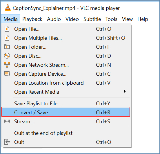 (AST) Converting your files with VLC