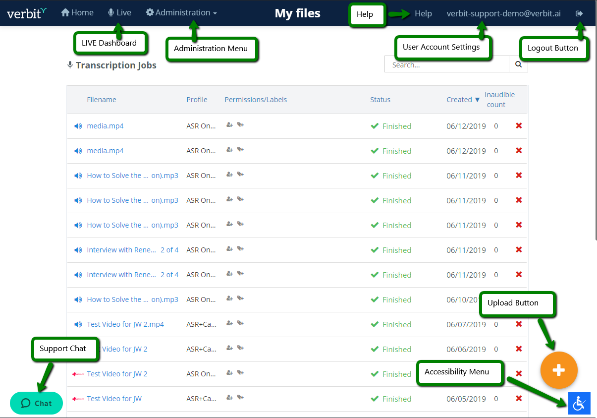 (Verbit) The Verbit Home Page