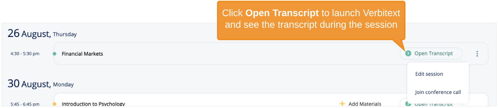 (Verbit) Student Access (Admin Version)