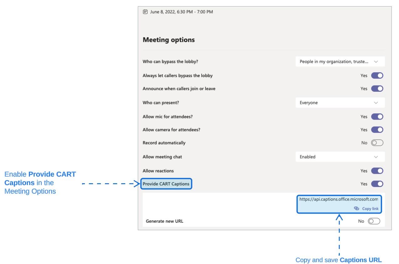 (Verbit) Microsoft Teams Live Captioning