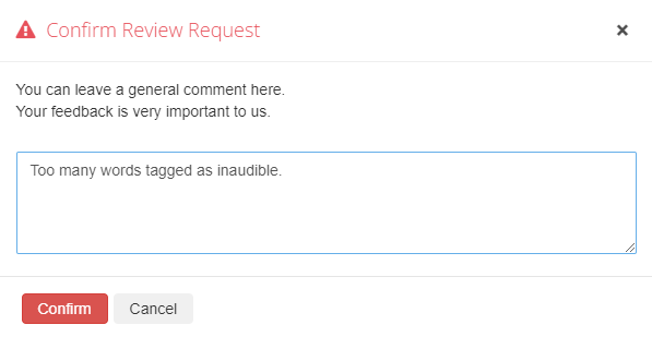 (Verbit) The Request Review Tool