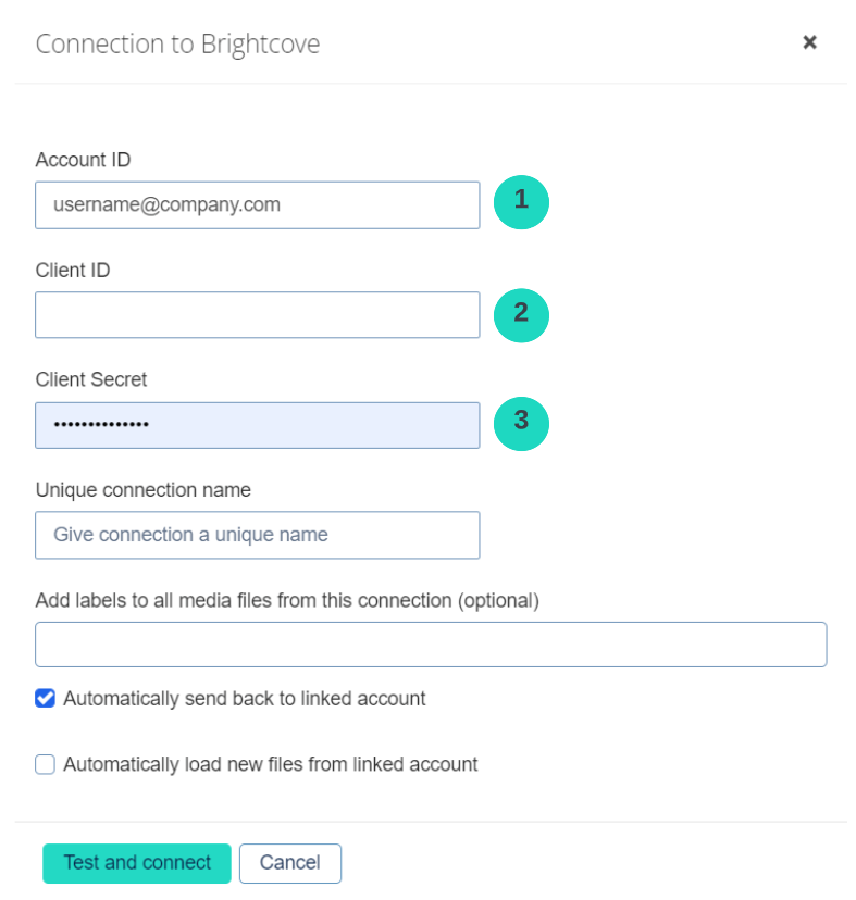 (Verbit) Setting Up Integration with Brightcove