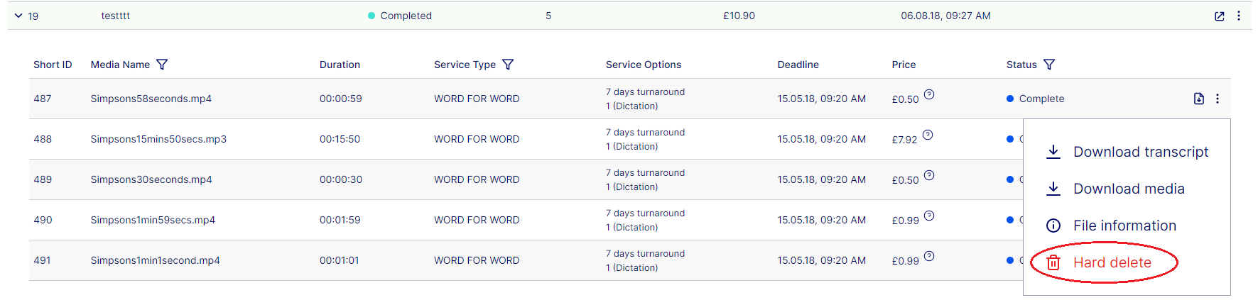 (Verbit Go) Can I remove sensitive data from your system?