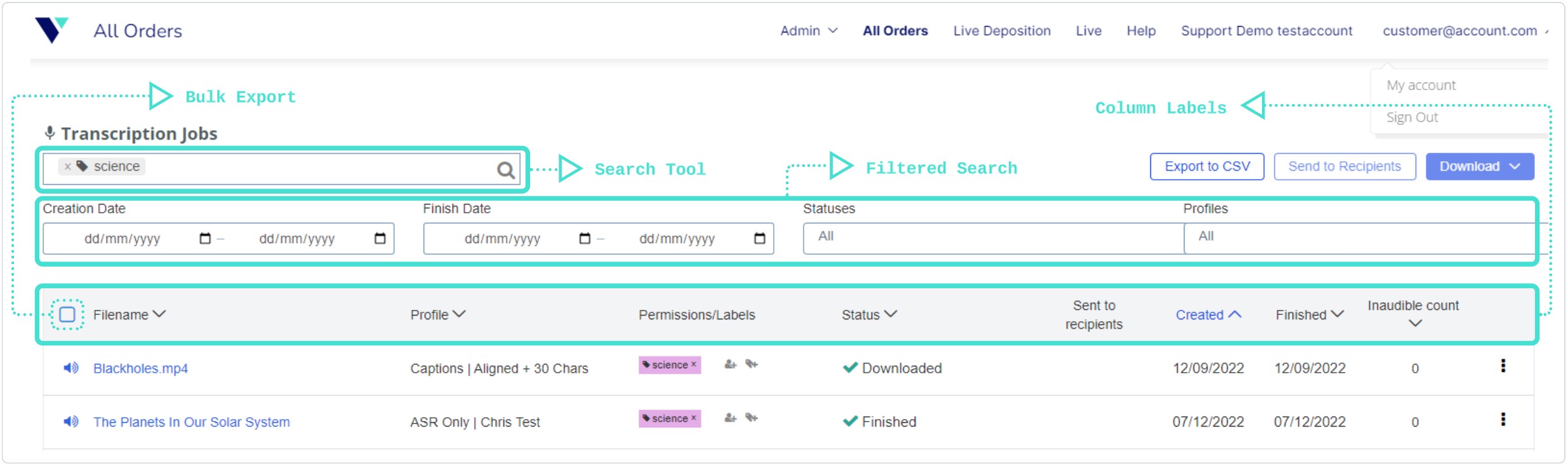 (Verbit) Introduction to Verbit Customer User Interface