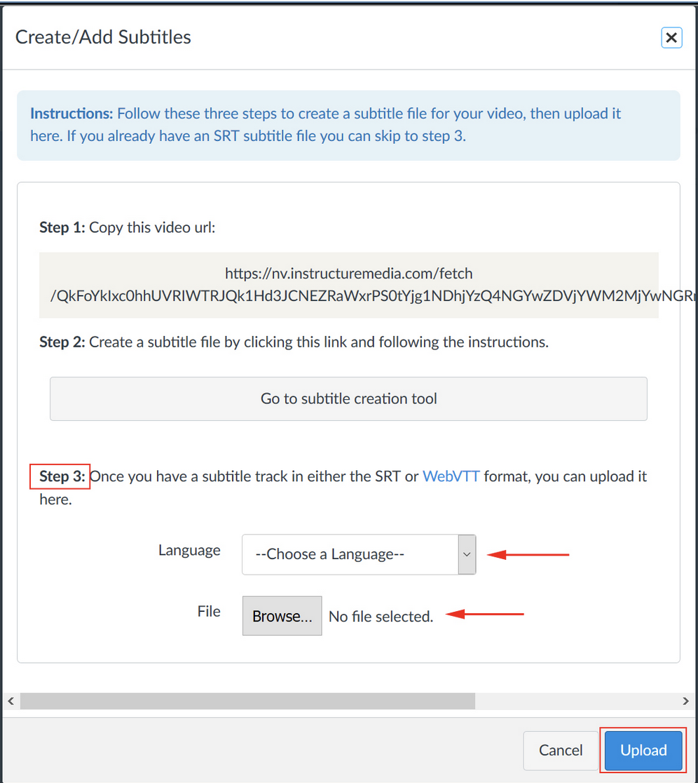 (AST) Adding Closed Captions to Canvas Videos