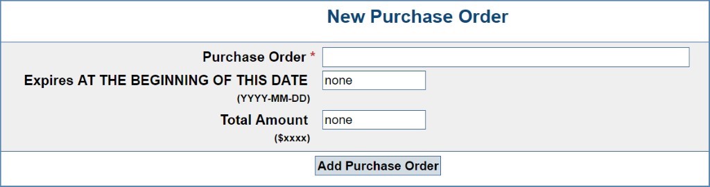 (AST) Managing and Adding Purchase Orders