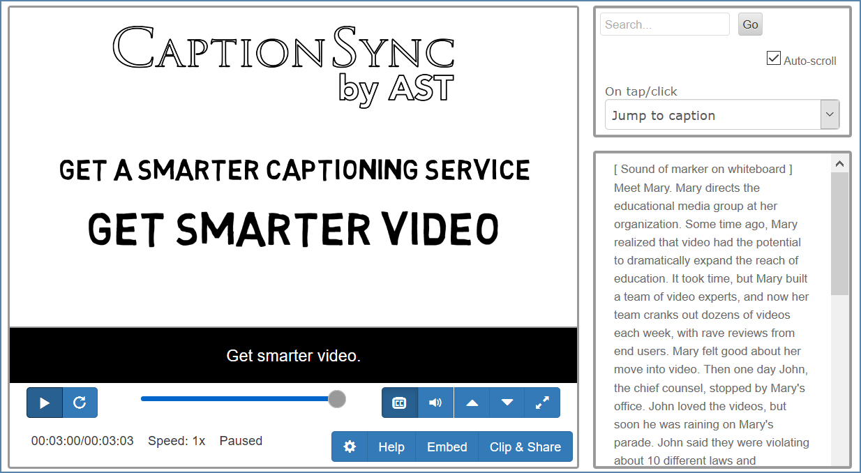 (AST) CaptionSync Smart Player