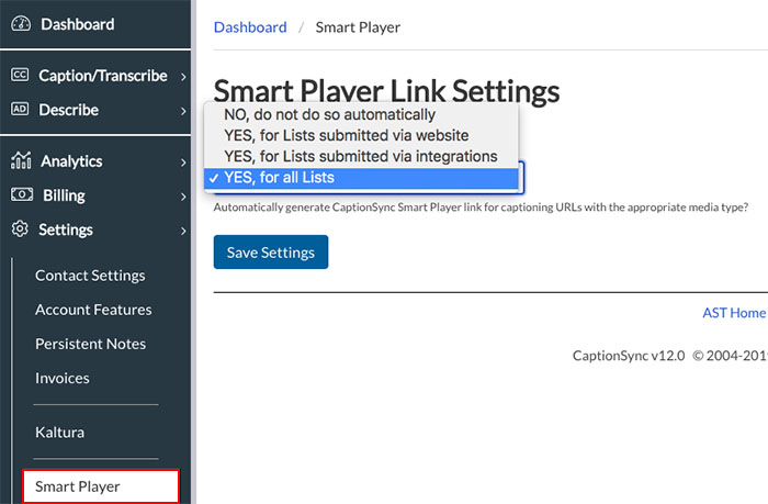 (AST) CaptionSync Smart Player
