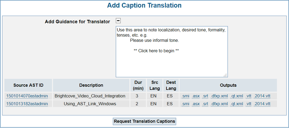 (AST) Using CaptionSync's Caption Translation Feature