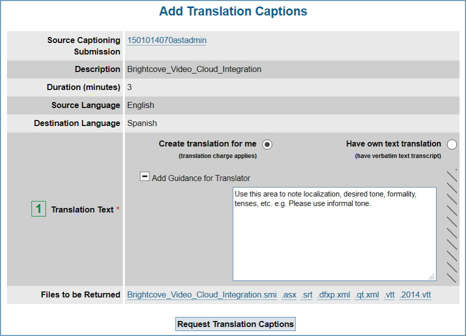 (AST) Using CaptionSync's Caption Translation Feature