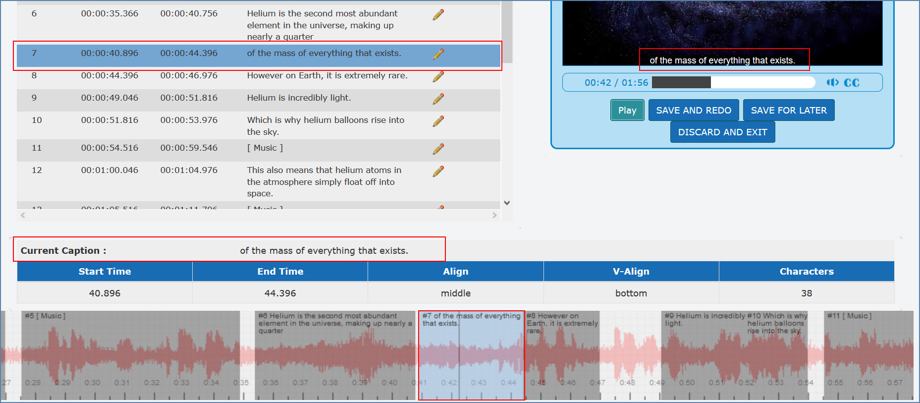 (AST) Caption Editor