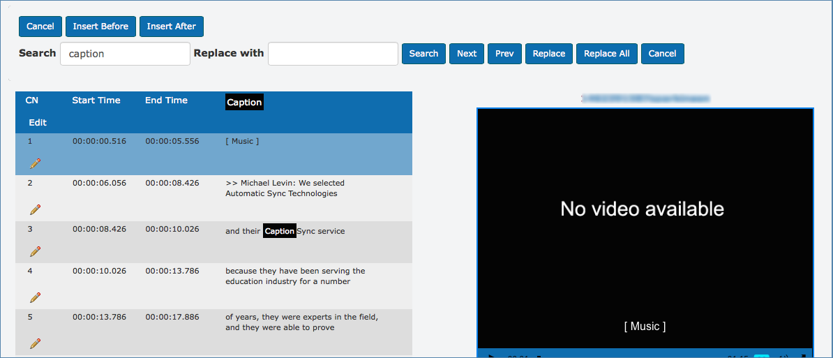 (AST) Caption Editor