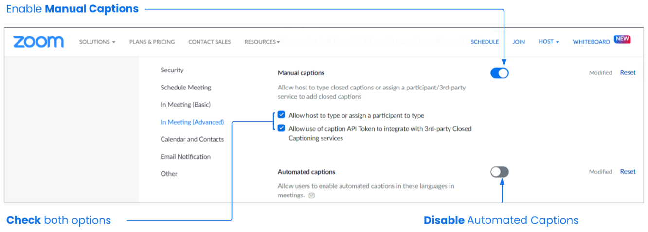 (Verbit) Live Captioning for Zoom