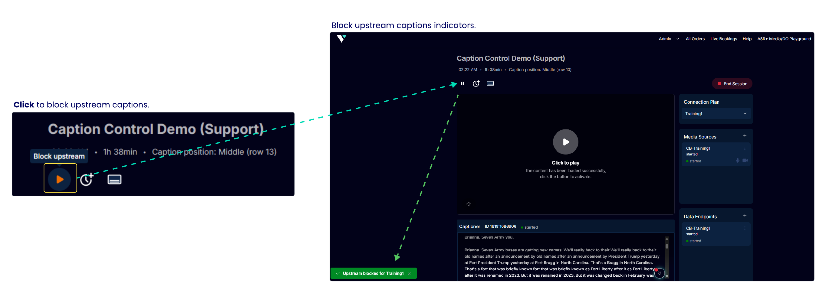 (Verbit) Caption Control