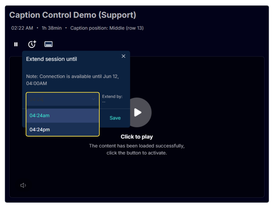 (Verbit) Caption Control