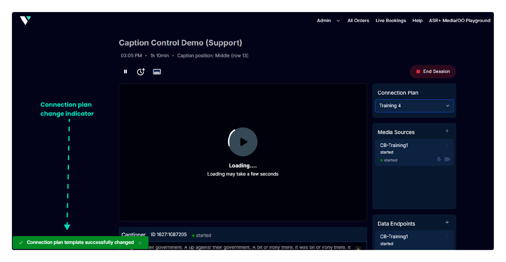 (Verbit) Caption Control