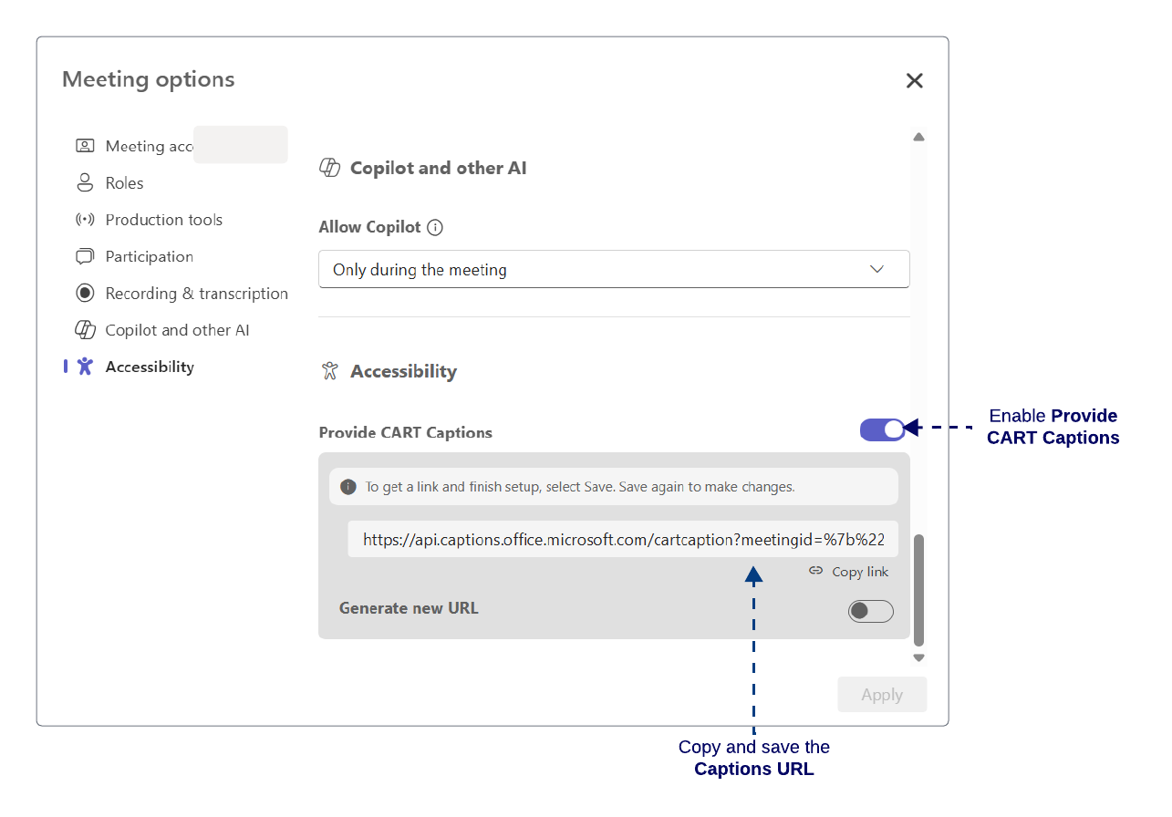 (Verbit) Microsoft Teams Live Captioning